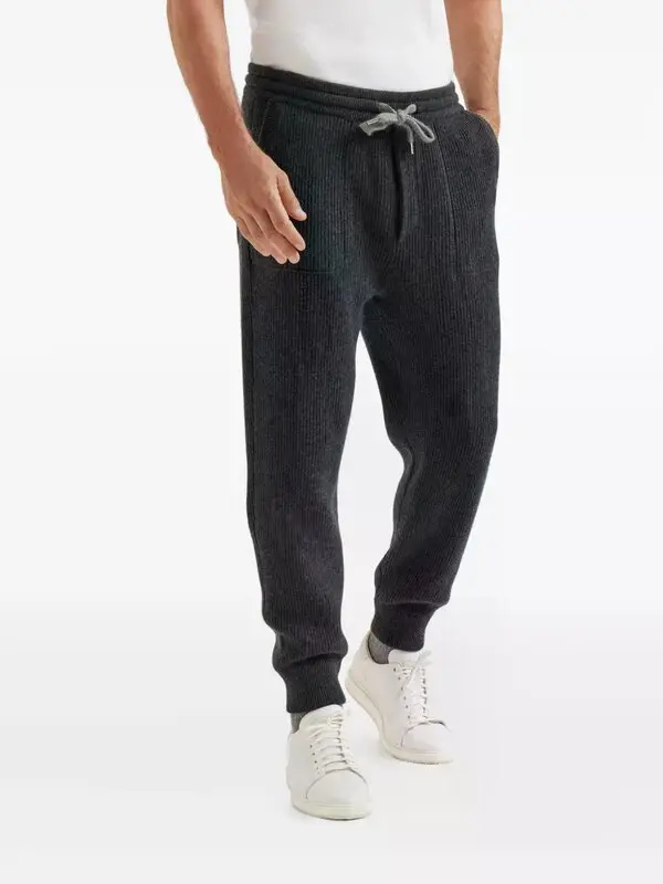 Brunello Cucinelli Ribbed Knit Track Pants
