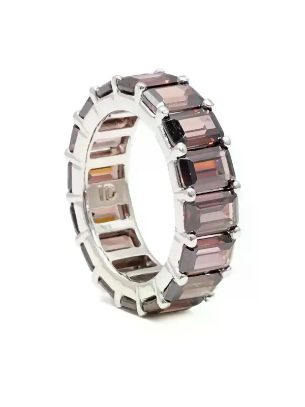 IZABEL DISPLAY Zirconia-embellished Ring - Brown