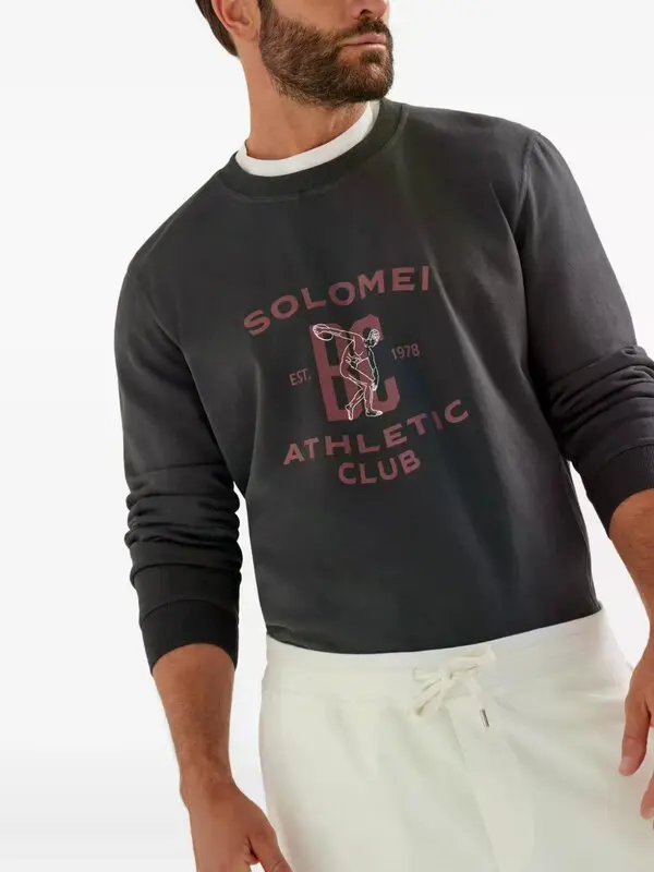 Brunello Cucinelli Graphic Print Sweatshirt - Grey