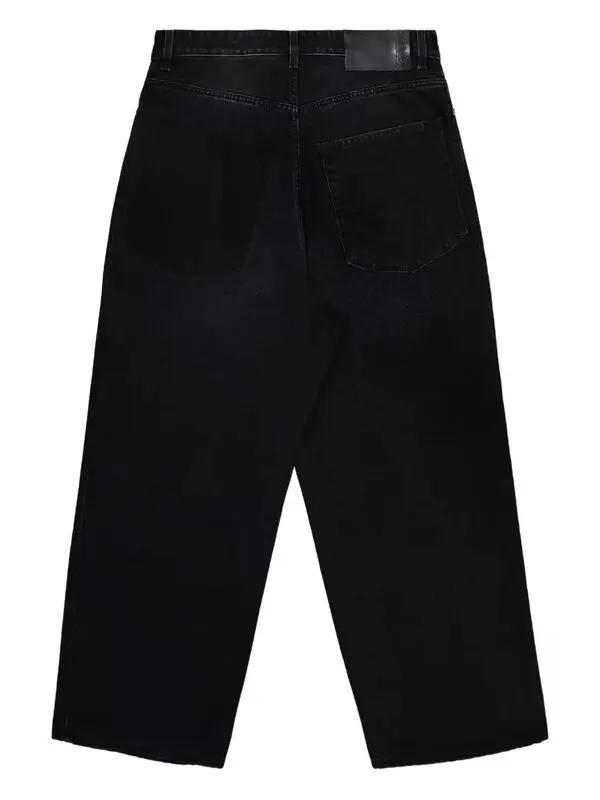 Vetements Anarchy Painted Cropped Jeans