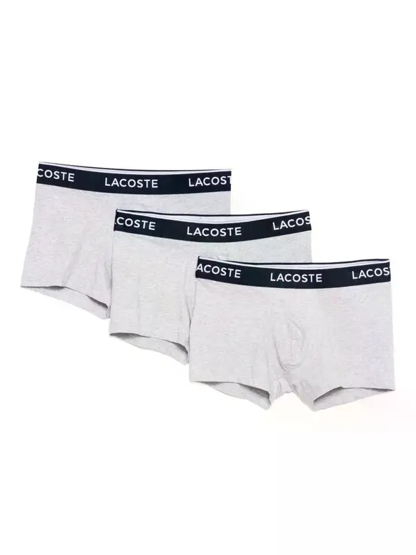 Lacoste Three-pack Cotton Boxers - Grey