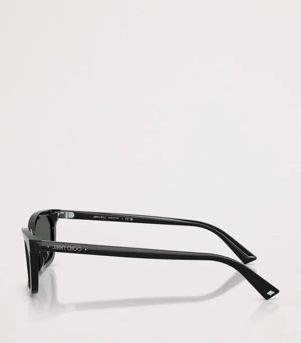 JIMMY CHOO Rectangular Sunglasses - Black