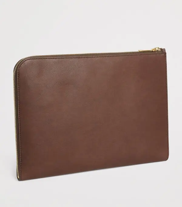 Thom Browne Leather Gusset Folio Bag