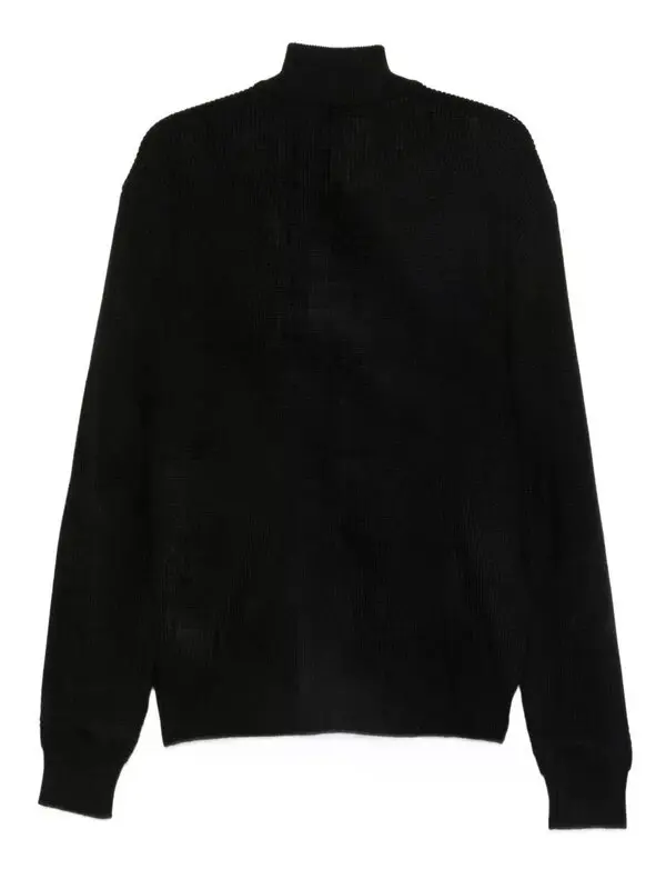 Paul & Shark Ribbed Zip-up Sweater