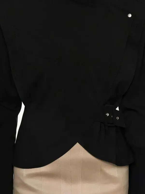 MUGLER Buckle-fastening High-neck Jacket