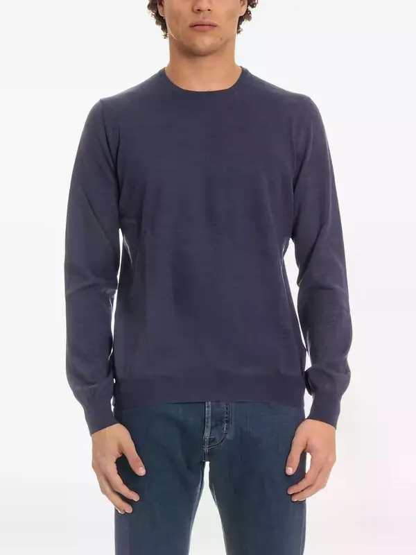 BARBA NAPOLI Round-neck Long-sleeve Sweater