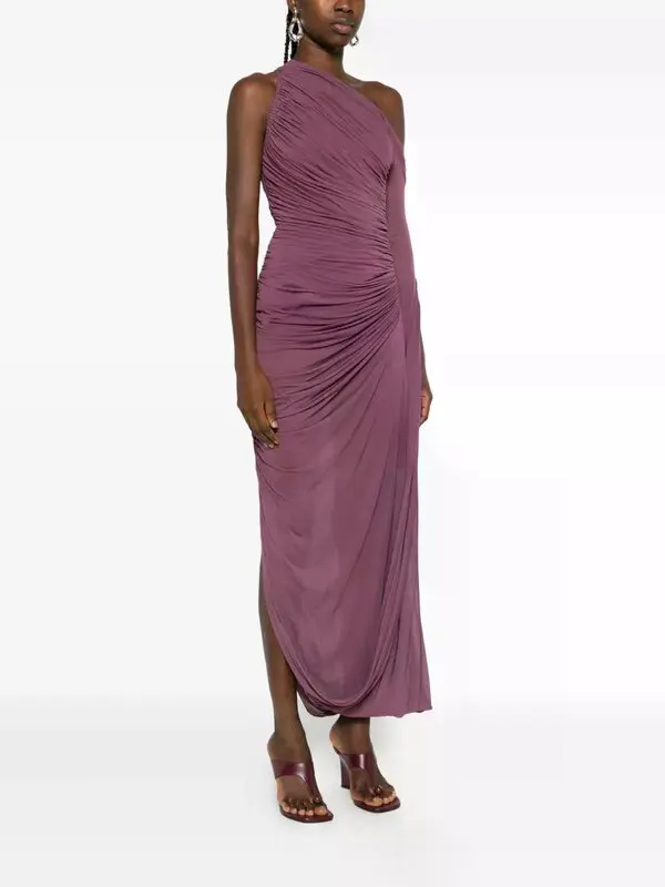 MUGLER One-shoulder Draped Dress