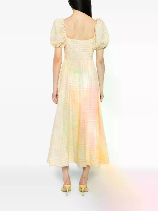 Reformation Marella Linen Dress - Yellow | Editorialist