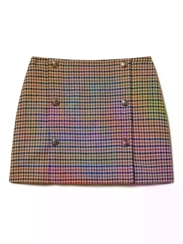 TWINSET Checked Mini Skirt