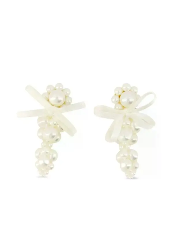 Simone Rocha Petite Bow Earrings - Gold