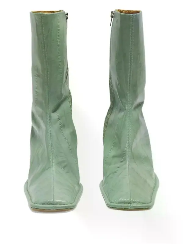 MIISTA 90mm Anitha Eel-embossed Boots