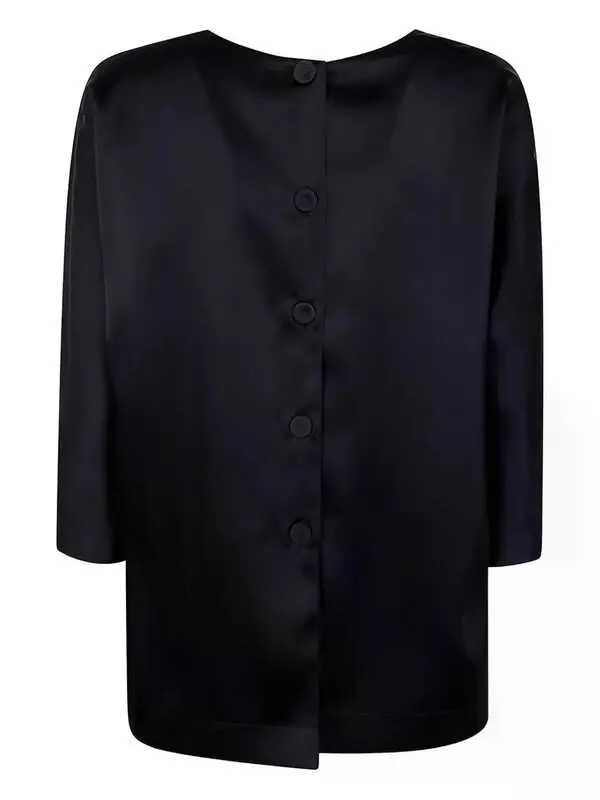 DRHOPE Button-fastening Satin Shirt