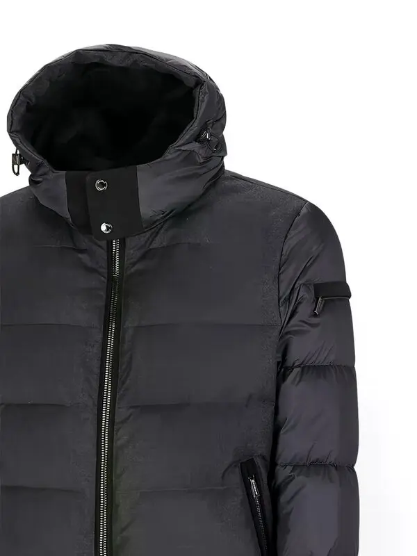 MOORER Wright-shl Hooded Quilted Jacket - Grey