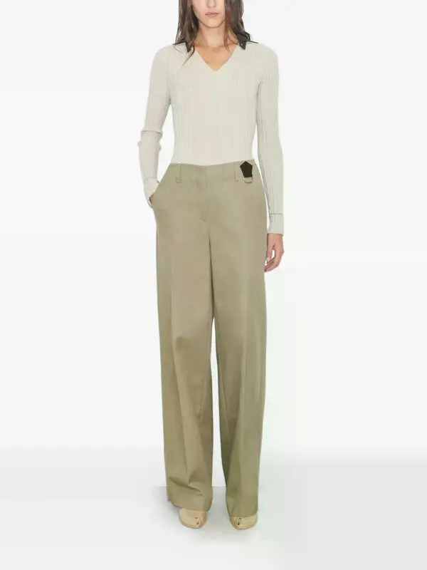 Tory Burch Distressed Cotton Trousers