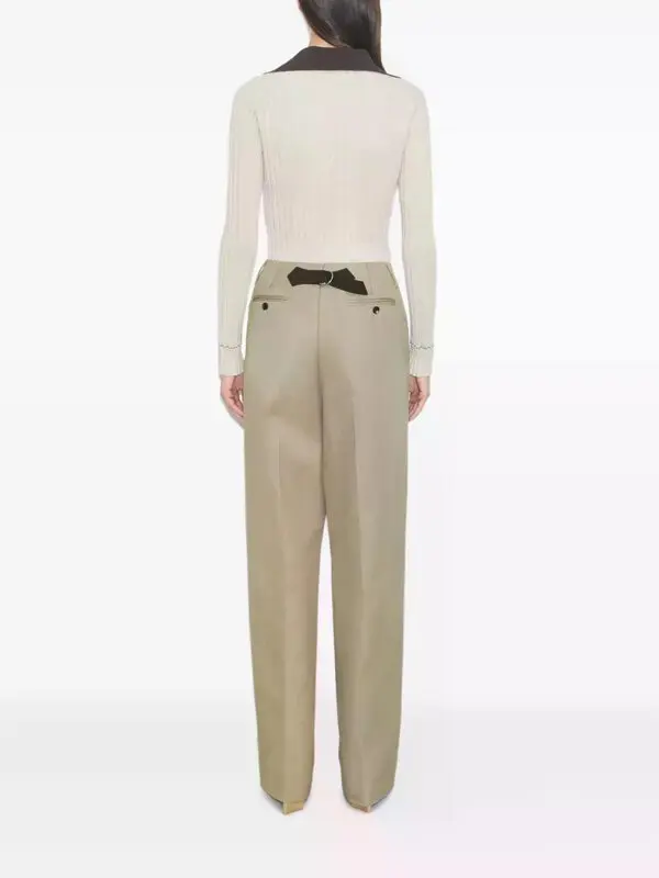 Tory Burch Distressed Cotton Trousers