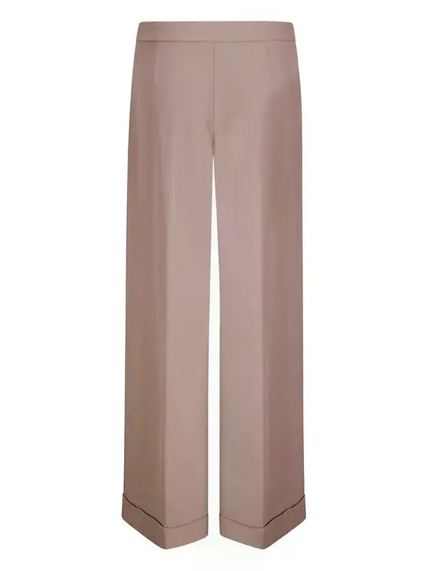 STEFANO MORTARI Pleated Cuffed Trousers