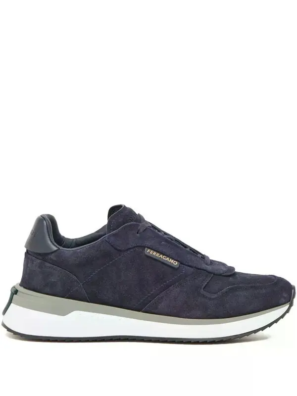 FERRAGAMO Low-top Suede Sneakers