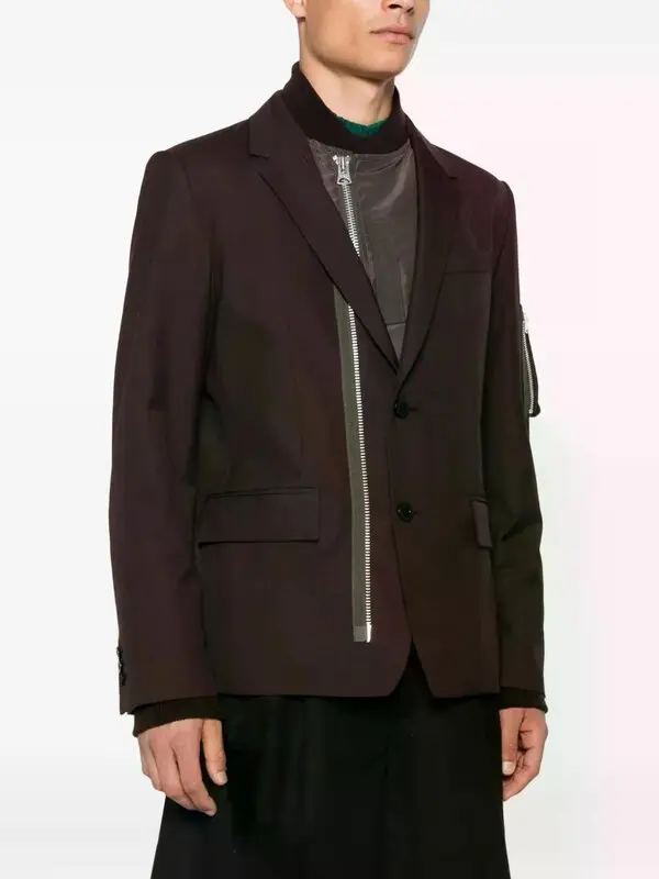 Sacai Zip-detail Blazer