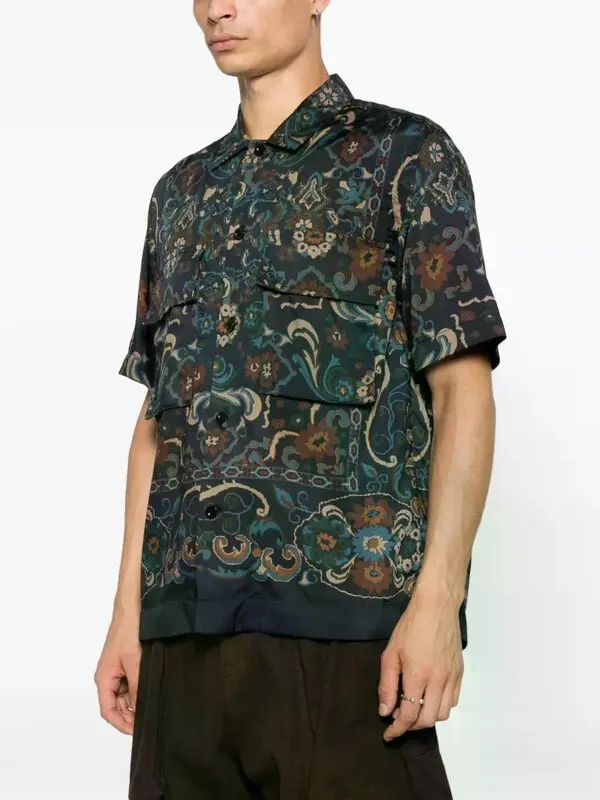 Sacai Paisley-pattern Pocket Shirt