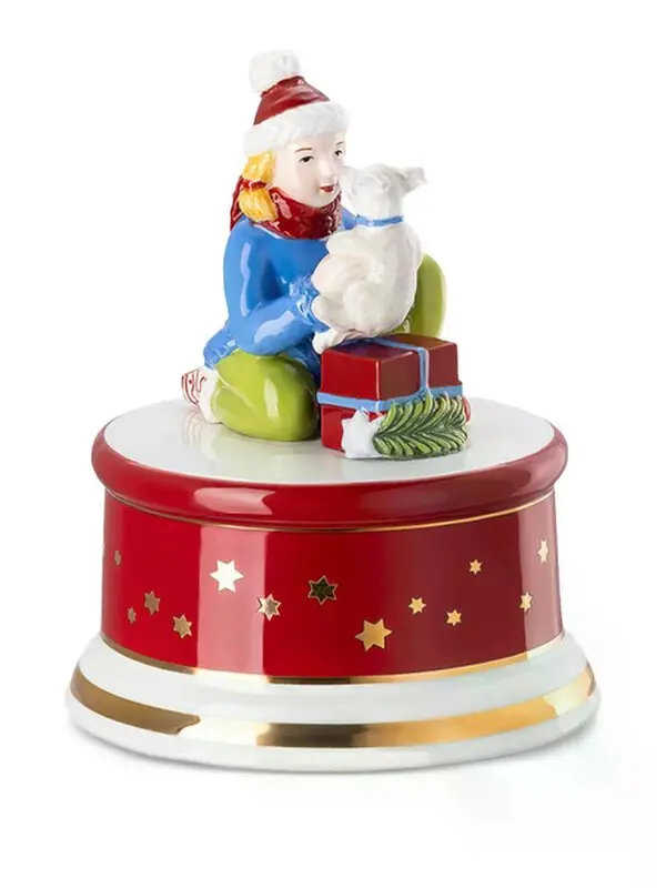HUTSCHENREUTHER Christmas Carol Music Box - Red