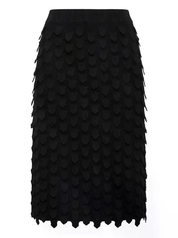 Malìparmi Textured Knit Midi Skirt
