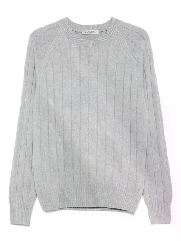 FILERIA Ribbed Crew-neck Sweater