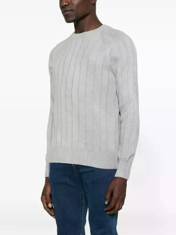 FILERIA Ribbed Crew-neck Sweater