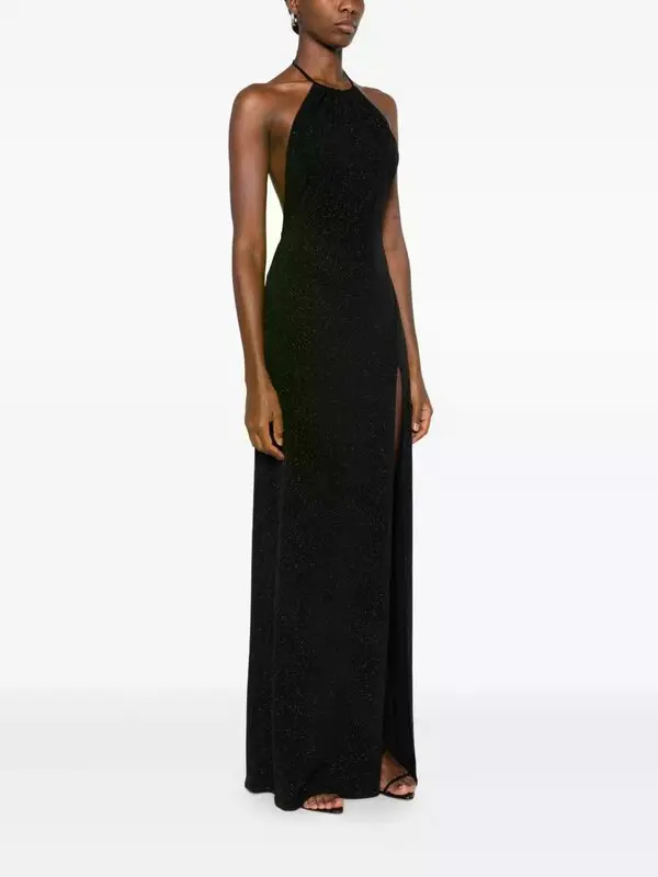 ROSERRY Halterneck Maxi Dress - Black