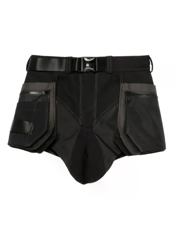 MUGLER Belted Shorts