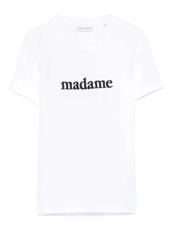 Maison Labiche Embroidered Detail T-shirt - White