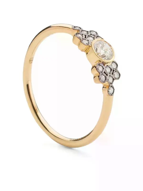 Yannis Sergakis 18k Yellow La Pierre Diamond Cluster Ring - Gold