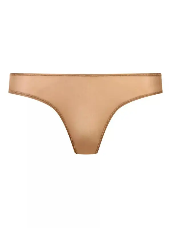 MAISON CLOSE Open-back Briefs - Neutrals