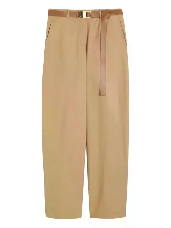 Max Mara Belted Cotton Trousers