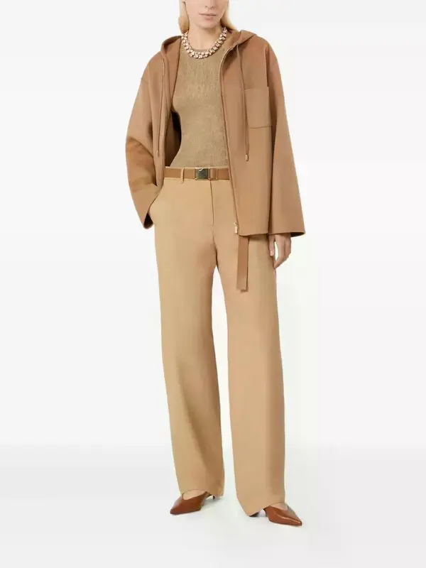 Max Mara Belted Cotton Trousers