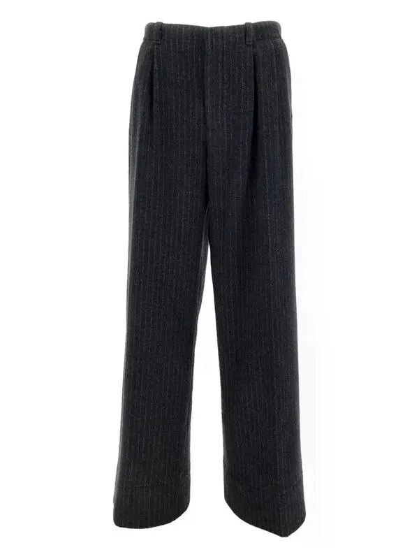 DURAZZI MILANO Pinstripe Pleated Trousers