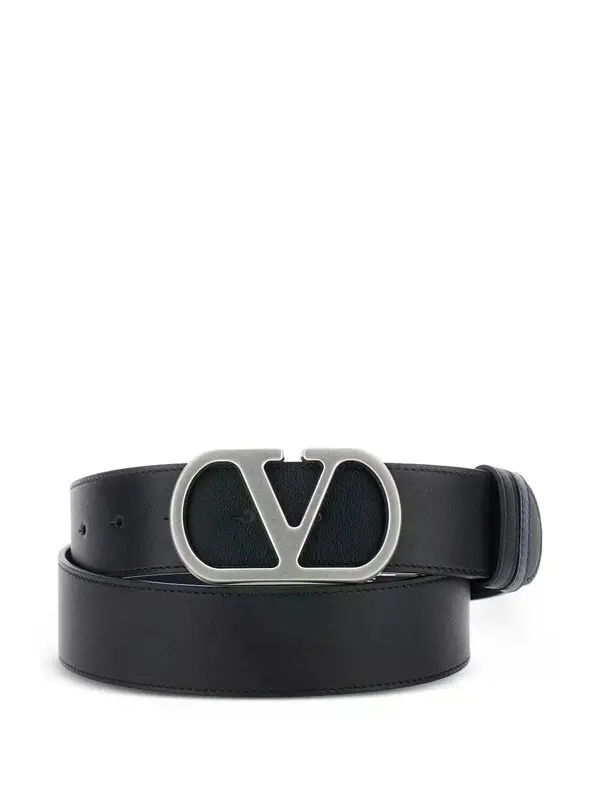 Valentino Garavani Vlogo Reversible Belt - Black