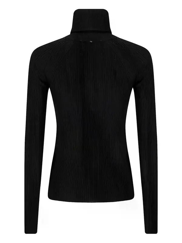 Sportmax Ribbed Knit Zip-detail Sweater