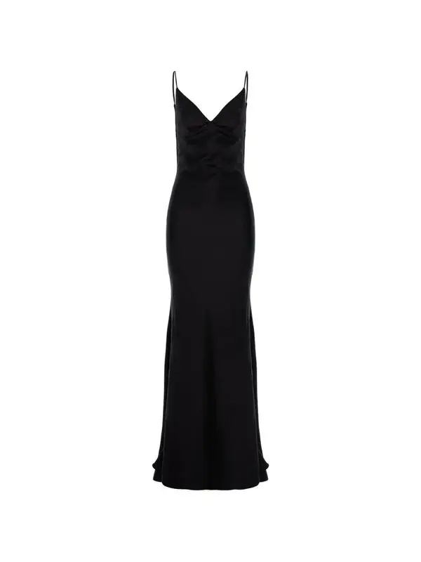 ROSERRY Como Bias-cut Sleeveless Maxi Dress - Black