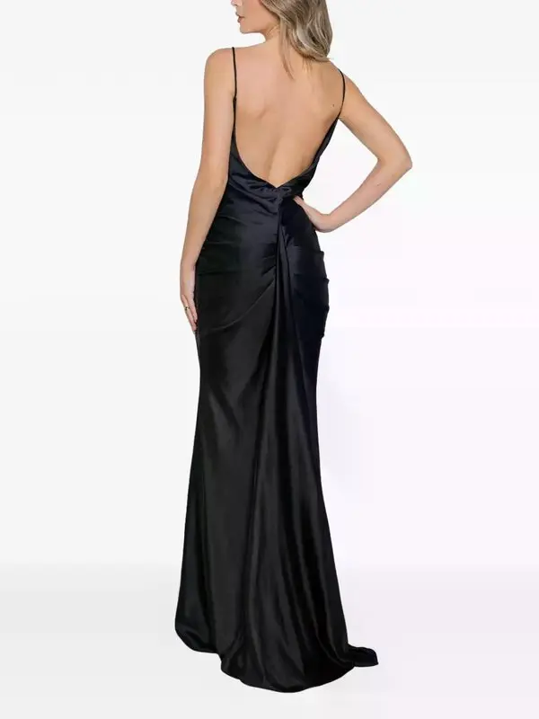 ROSERRY Como Bias-cut Sleeveless Maxi Dress - Black