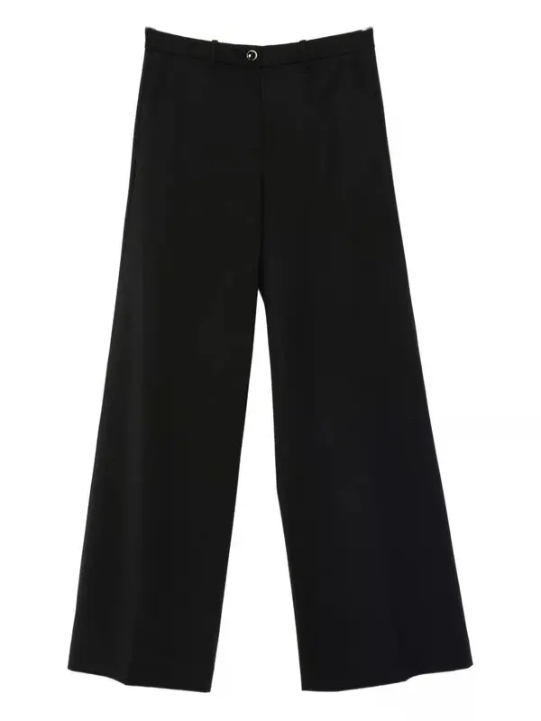 NINE:INTHE:MORNING Stretch-wool Trousers - Black