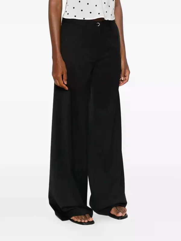 NINE:INTHE:MORNING Stretch-wool Trousers - Black