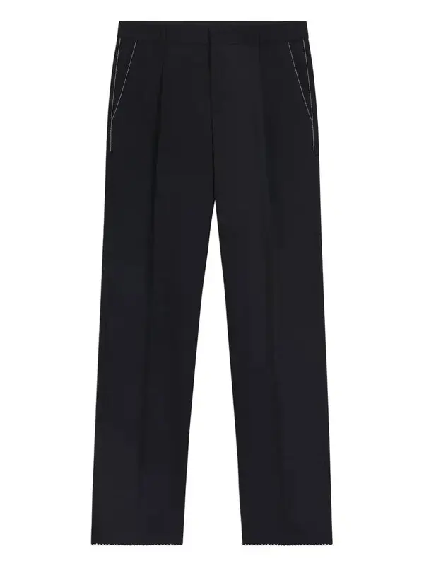 BOSS Darted Scallop-hem Trousers