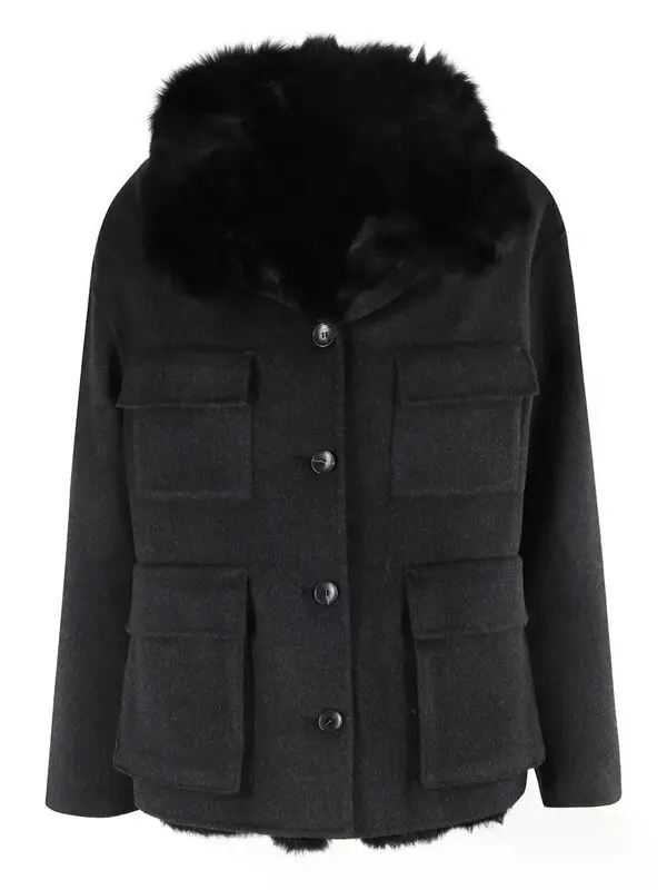 Seventy Fur-collar Multi-pocket Jacket