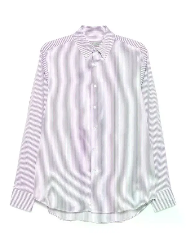 Canali Striped Cotton Shirt