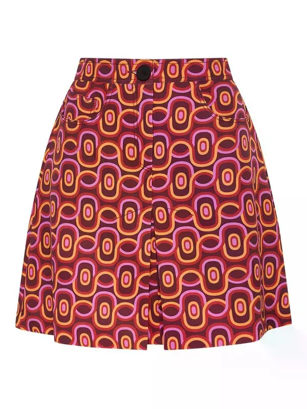 Malìparmi Geometric-pattern Mini Skirt