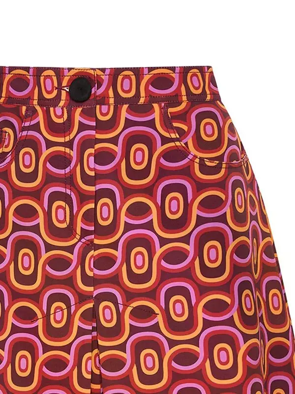 Malìparmi Geometric-pattern Mini Skirt