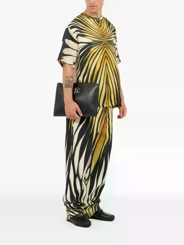 Roberto Cavalli Flame-print Trousers