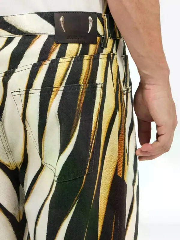 Roberto Cavalli Flame-print Trousers