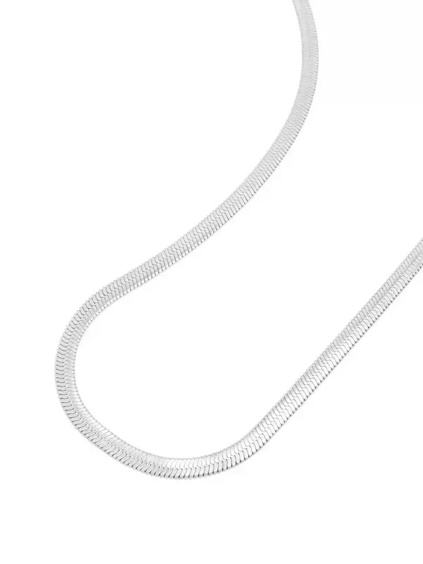 NIALAYA JEWELRY Tone Snake Chain Necklace - Silver