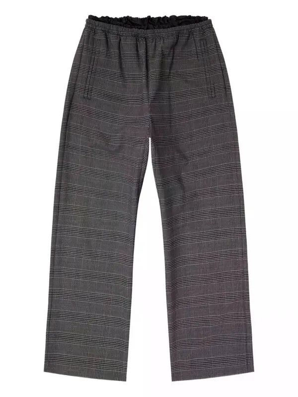DIESEL Elasticated Waist Checked Trousers